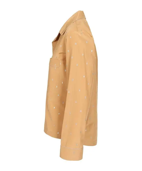 FORTE_FORTE Glitter Taffetas Pyjama Shirt