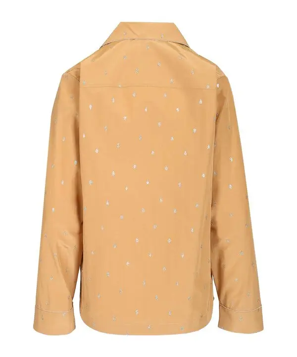 FORTE_FORTE Glitter Taffetas Pyjama Shirt