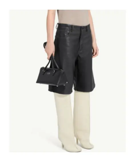MAISON MARGIELA Faux Leather Knee-length Shorts