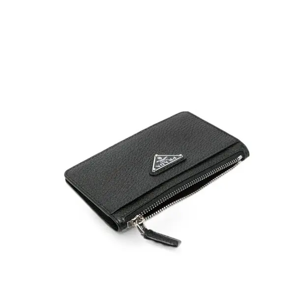 Prada Logo-plaque Leather Cardholder