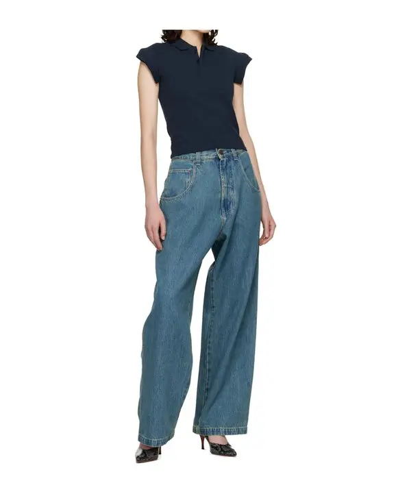 Vetements Sleeves To Front Three-button Polo Shirt