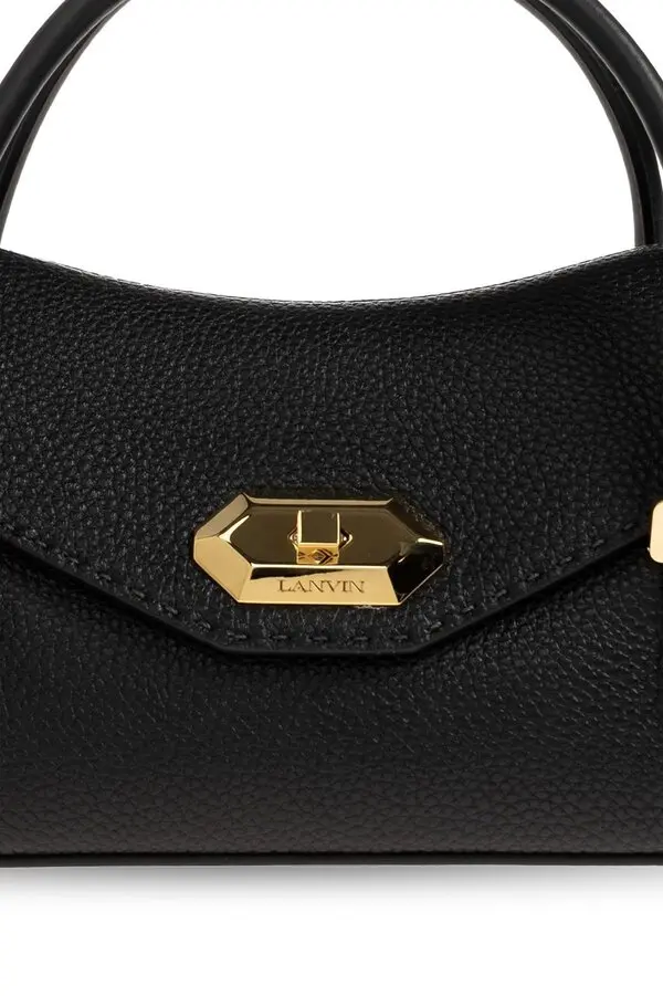 LANVIN Logo Detailed Tote Bag