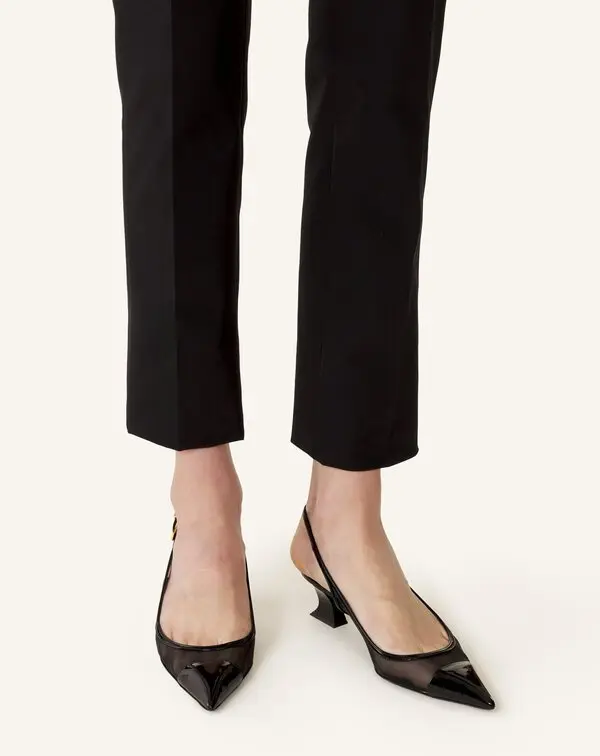 LANVIN Mesh Slingback Pumps