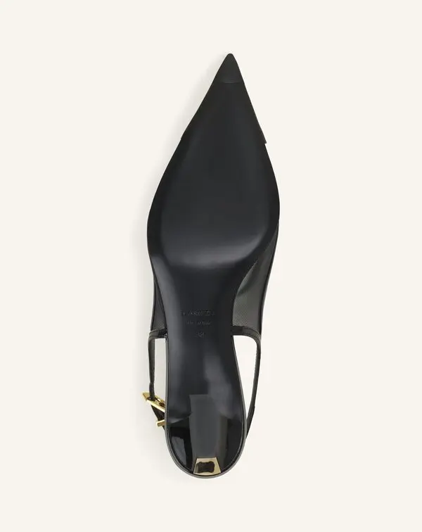 LANVIN Mesh Slingback Pumps