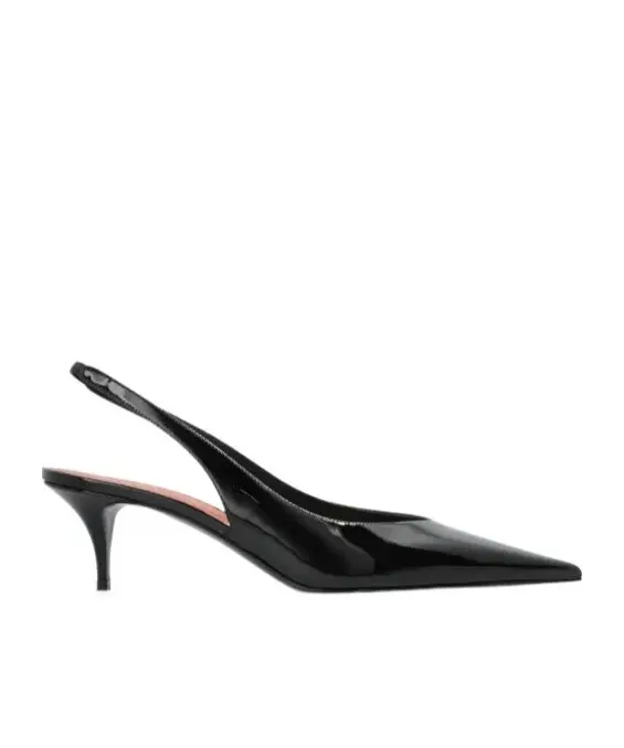 Amina Muaddi Anok Slingback Pumps - Black
