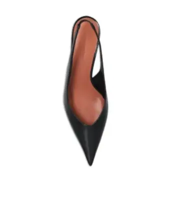 Amina Muaddi Anok Slingback Pumps - Black