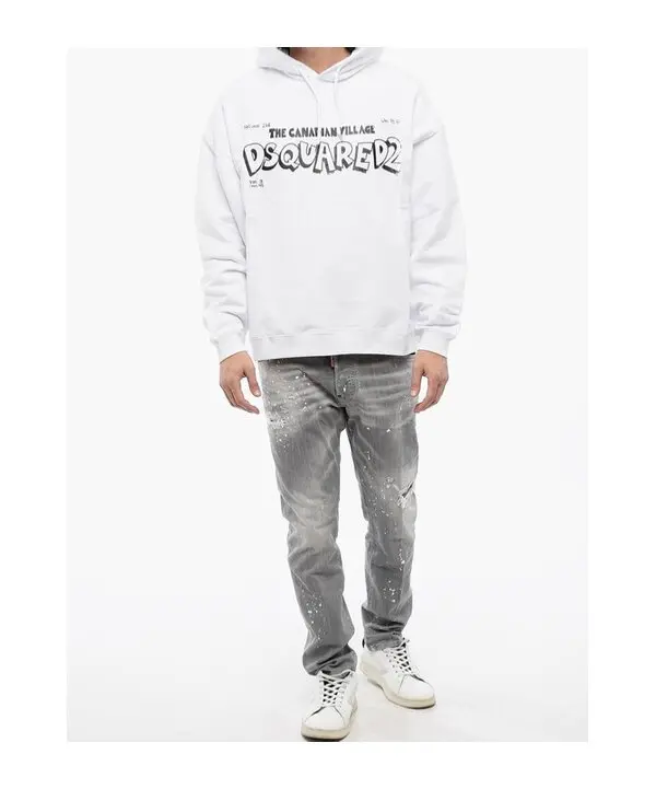 Dsquared2 Logo-print Long-sleeve Hoodie