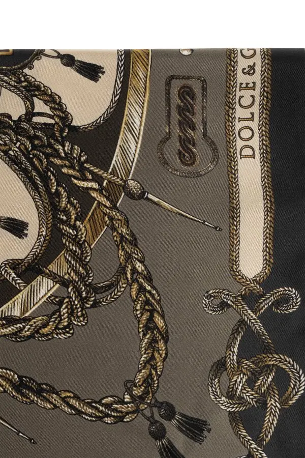 Dolce & Gabbana Dolce Gabbana Rope Printed Scarf