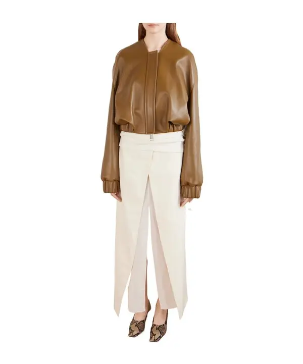 Khaite Short Leather Jacket