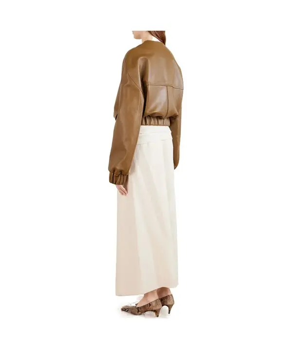 Khaite Short Leather Jacket