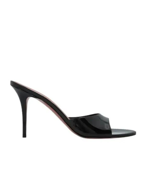 Amina Muaddi Elodie Patent Sandals