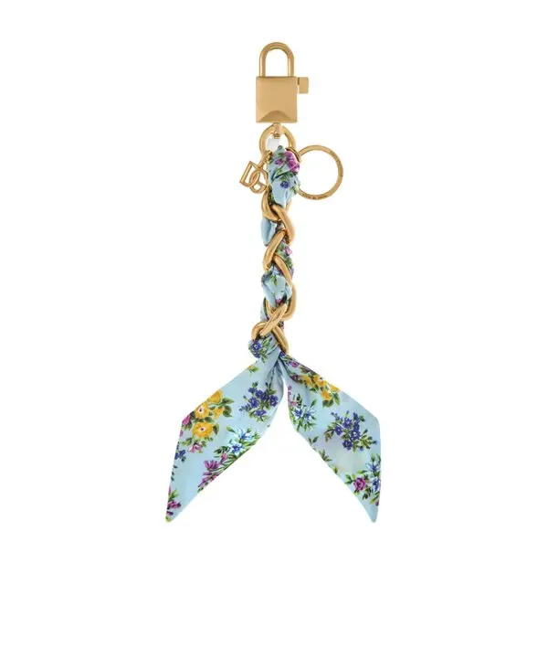 Dolce & Gabbana Dolce Gabbana Braided Charm Keychain - Blue