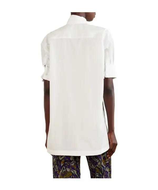 Dries Van Noten Tie-detailed Cotton-poplin Blouse