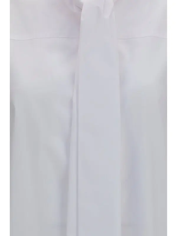 Dries Van Noten Cotton Poplin Shirt With Neck Tie