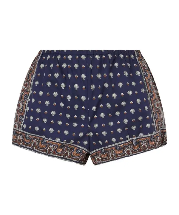 DÔEN Printed Cotton Shorts