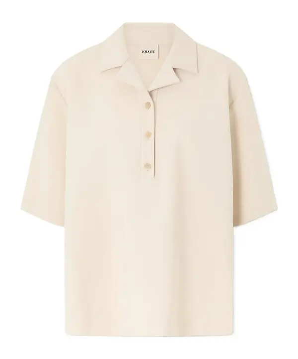 Khaite Solid Color Crepe T-shirt - White