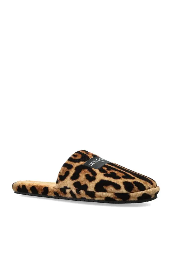 Dolce & Gabbana Dolce Gabbana Logo Patterned Slides