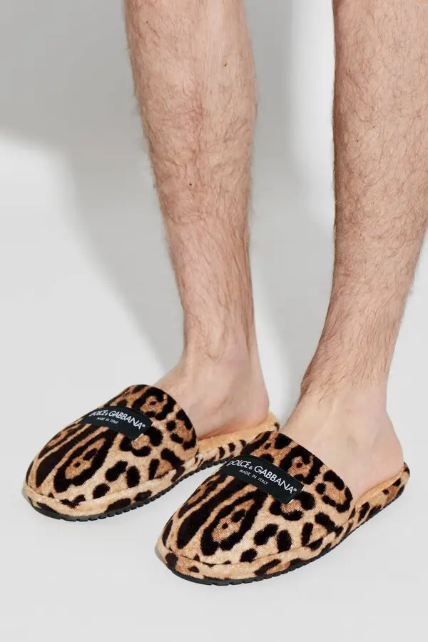 Dolce & Gabbana Dolce Gabbana Logo Patterned Slides