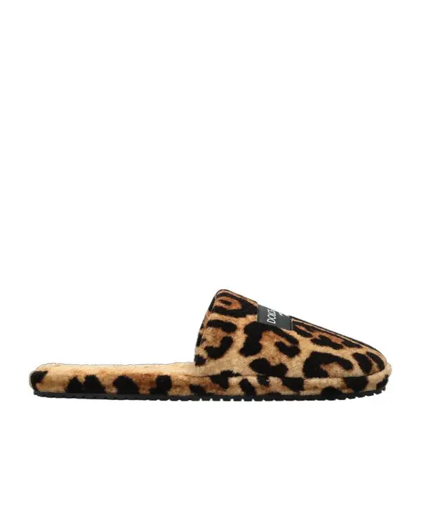 Dolce & Gabbana Leopard Print Slides - No