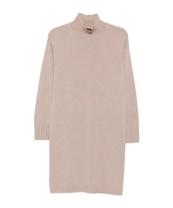 Fabiana Filippi Long-sleeve Knit Dress - Nude