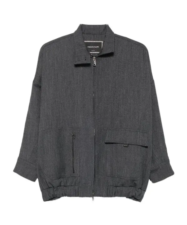 Fabiana Filippi Long Sleeve Zip-up Jacket