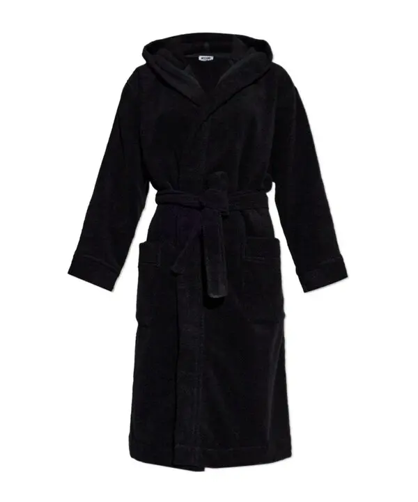 Moschino Hooded Bathrobe - Black