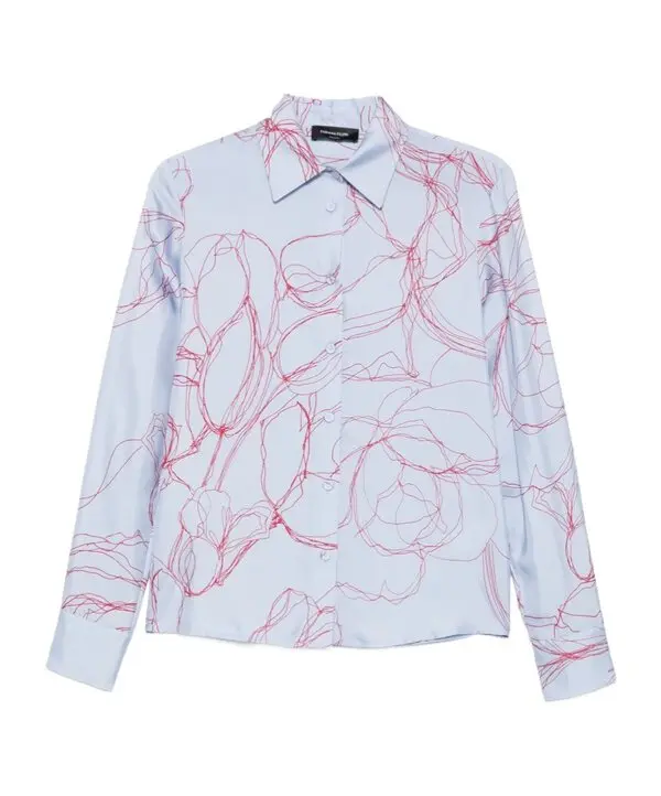 Fabiana Filippi Graphic-print Button-up Shirt - White