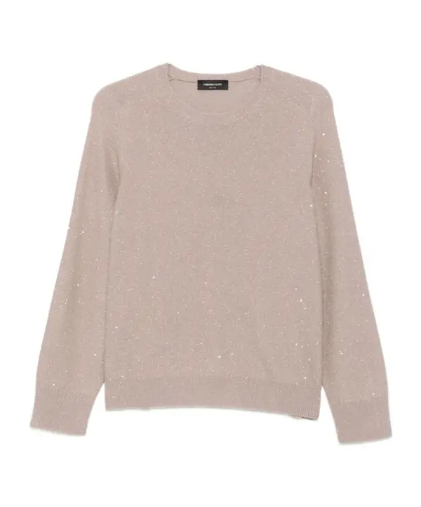 Fabiana Filippi Sequin-embellished Sweater - Nude
