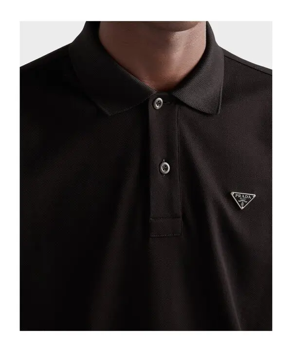 Prada Piqué Polo Shirt