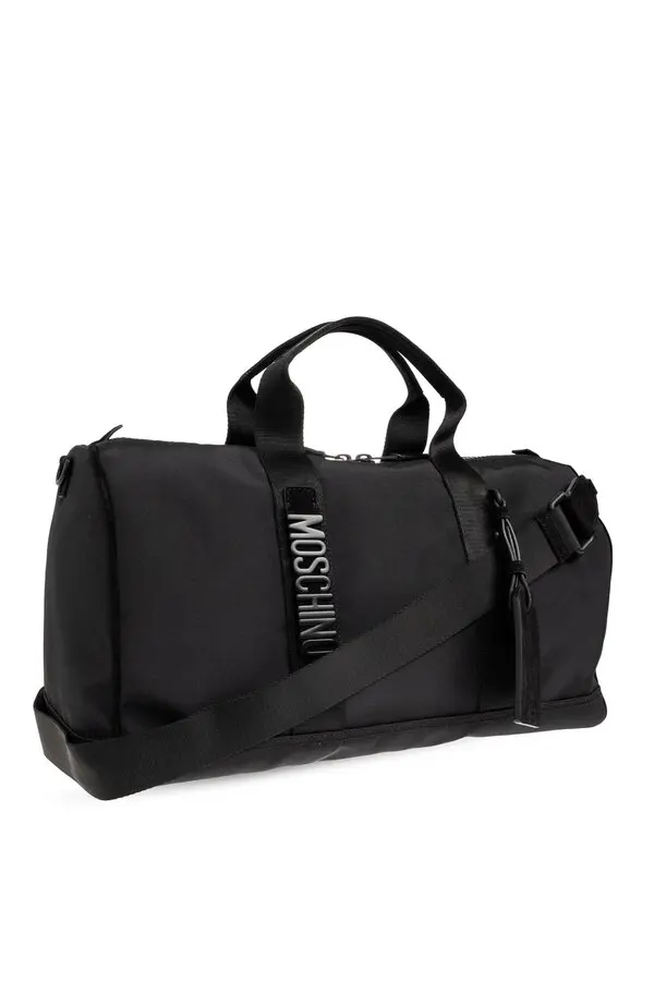 Moschino Detailed Top Handle Luggage Bag