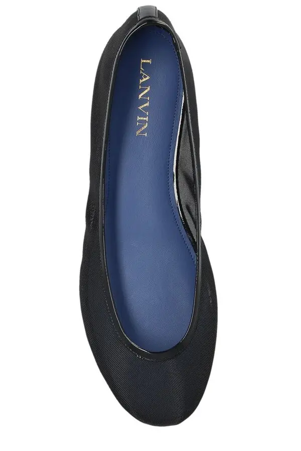 LANVIN Sheer Panel Ballet Flats
