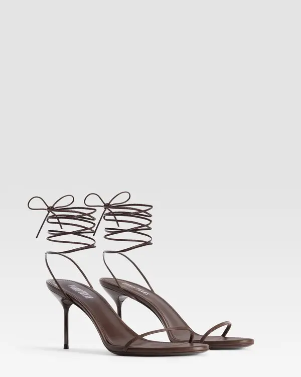 Paris Texas Lidia Lace-up Heeled Sandals