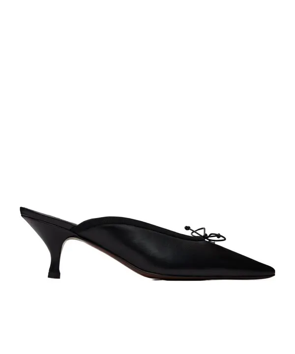 VIVIENNE WESTWOOD Margot Bow-detail Pointed Mules - Black