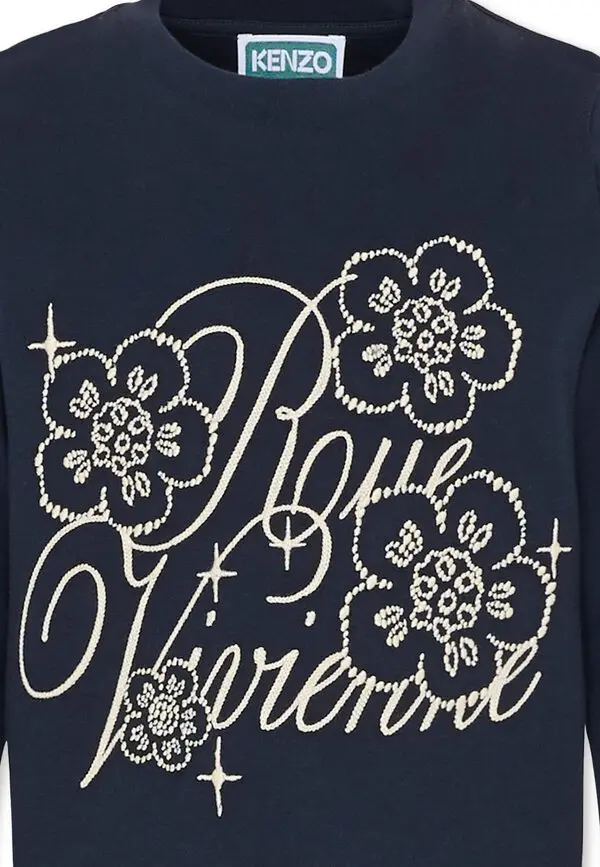 Kenzo Floral-print Long-sleeve T-shirt