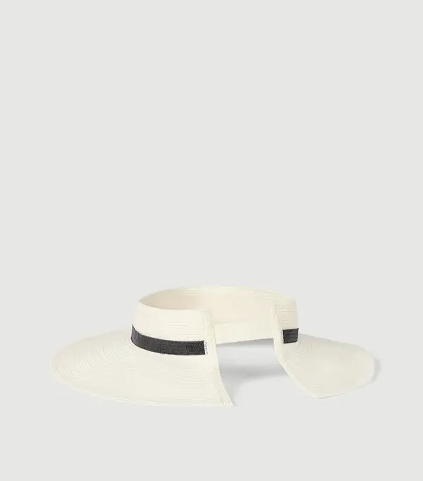 Brunello Cucinelli Straw Wide-brim Visor
