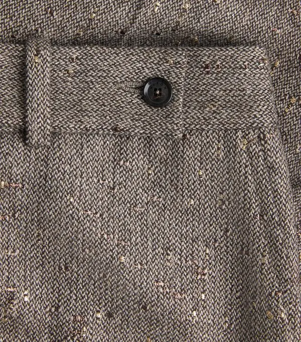 Kiton Virgin Wool-blend Pleated Wide-leg Trousers
