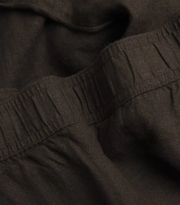 Samsøe Samsøe Sajabari Straight Leg Linen Trousers