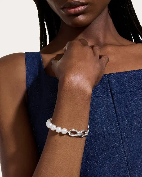 John Hardy Cultured Pearl Surf Bracelet