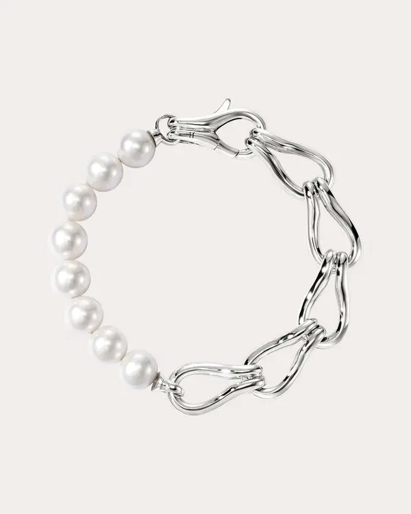 John Hardy Cultured Pearl Surf Bracelet