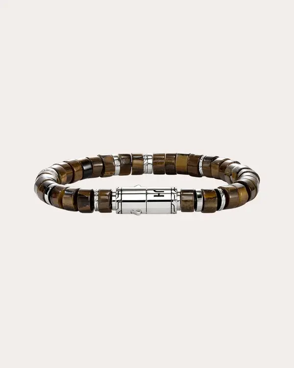 John Hardy Tiger's Eye Heishi Bracelet