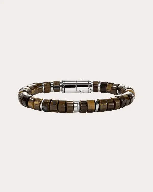 John Hardy Tiger's Eye Heishi Bracelet