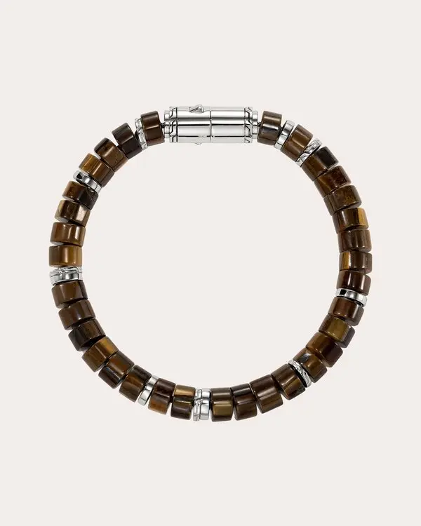 John Hardy Tiger's Eye Heishi Bracelet