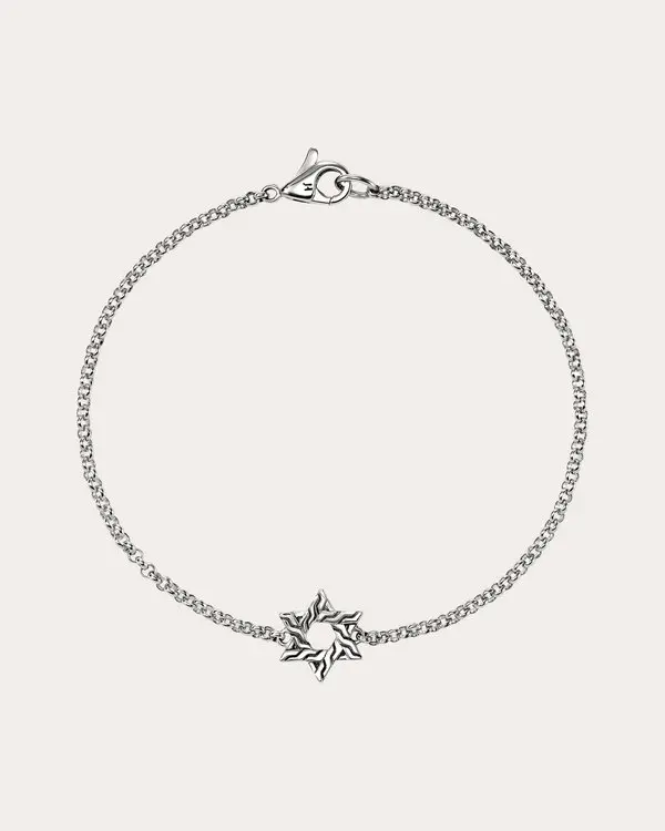 John Hardy Sterling Star Of David Bracelet - Silver
