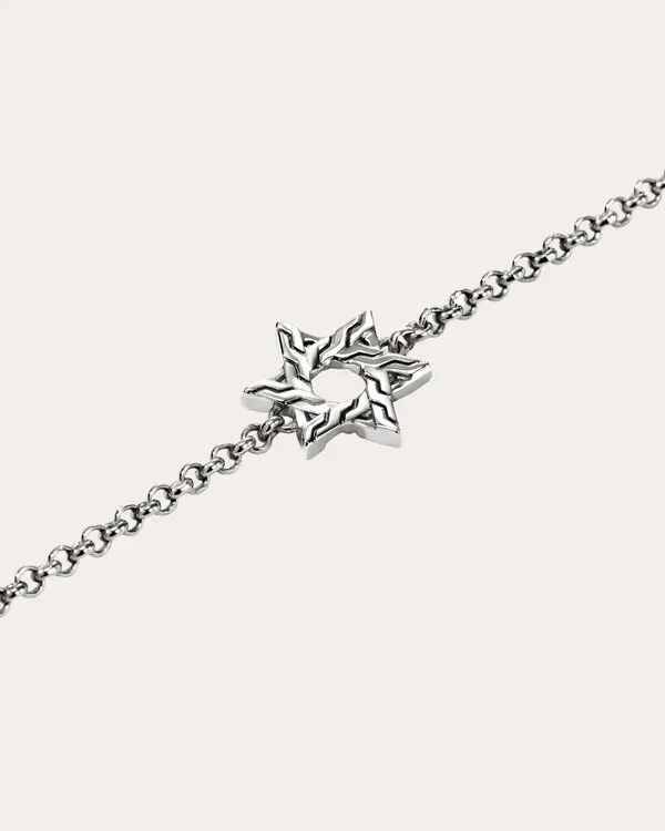 John Hardy Sterling Star Of David Bracelet