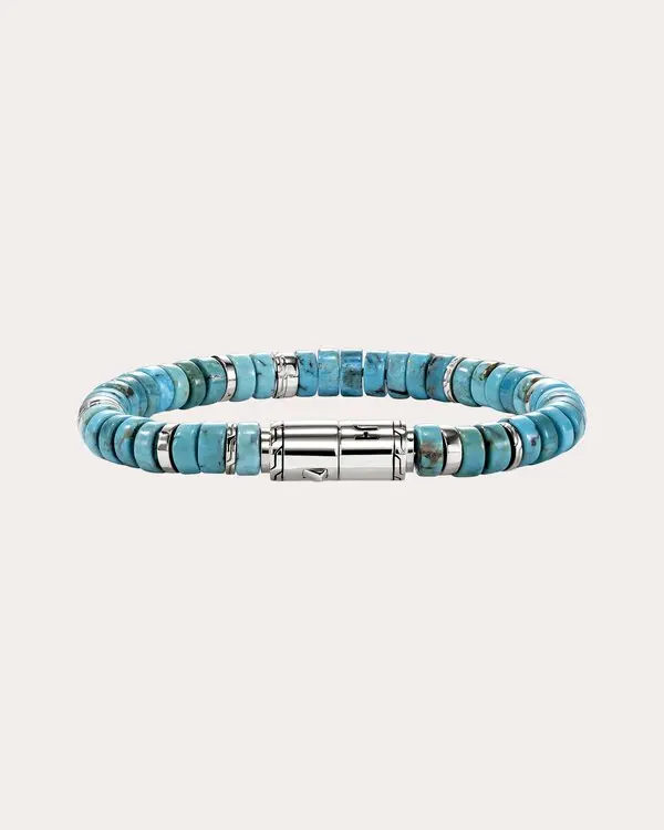 John Hardy 8mm Turquoise Heishi Bracelet