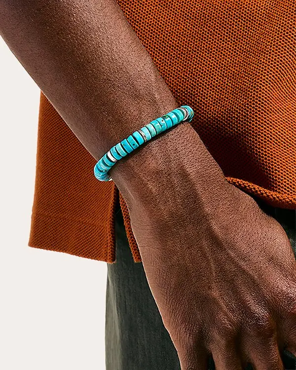 John Hardy 8mm Turquoise Heishi Bracelet