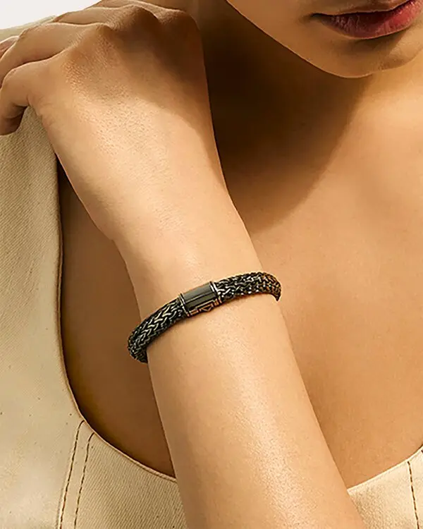 John Hardy 7.5mm Blackened Icon Chain Bracelet