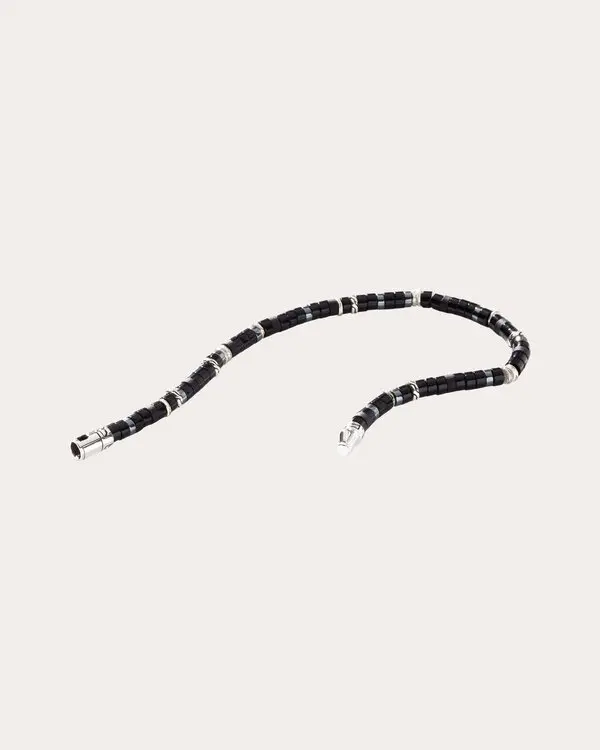 John Hardy Onyx & Hematite Heishi Bracelet
