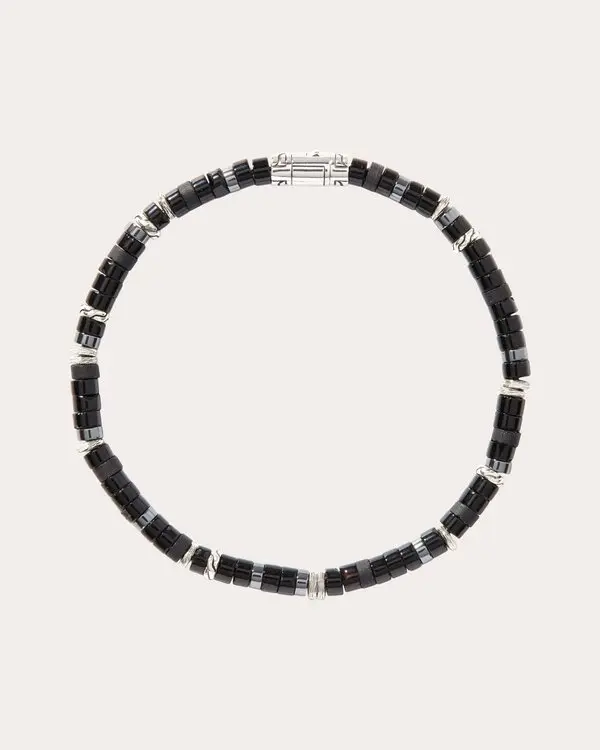 John Hardy Onyx & Hematite Heishi Bracelet