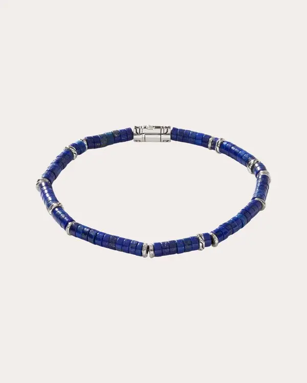 John Hardy 4mm Lapis Lazuli Heishi Bracelet